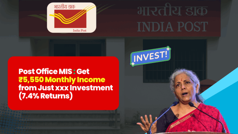 Post Office MIS 2025: Get ₹5,550 Monthly from Just ₹9 Lakh