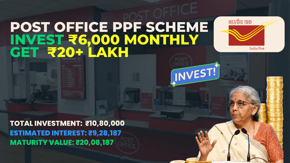 Post Office PPF 2025: Turn ₹6,000 Monthly Into ₹20+ Lakh with 7.1% Tax ...